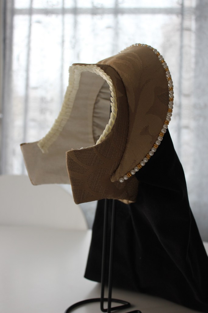 Elizabeth I – Construction part 3 – French Hood – Fashion Through Herstory