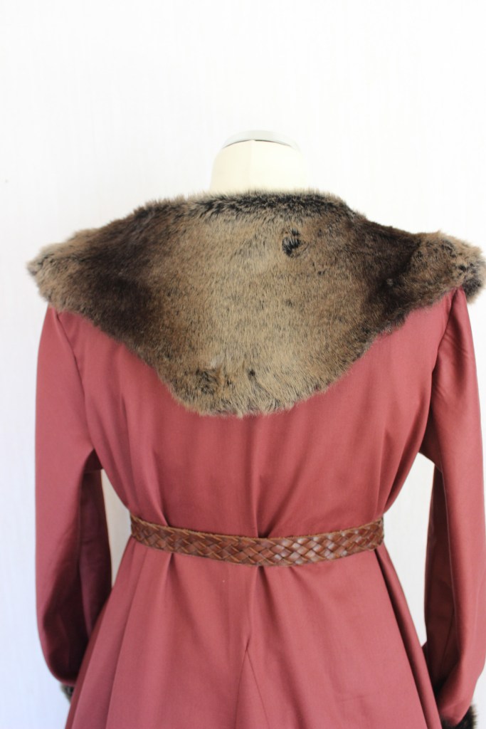 (HSM 12/2017) A fur trimmed Burgundy Burgundian Gown – Fashion Through ...