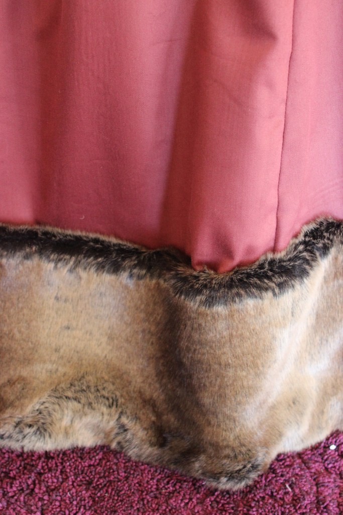 (HSM 12/2017) A fur trimmed Burgundy Burgundian Gown – Fashion Through ...